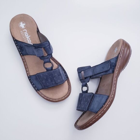 Rieker | Shoes | Rieker Regina Atlantic Blue Anti Stress Sandal | Poshmark